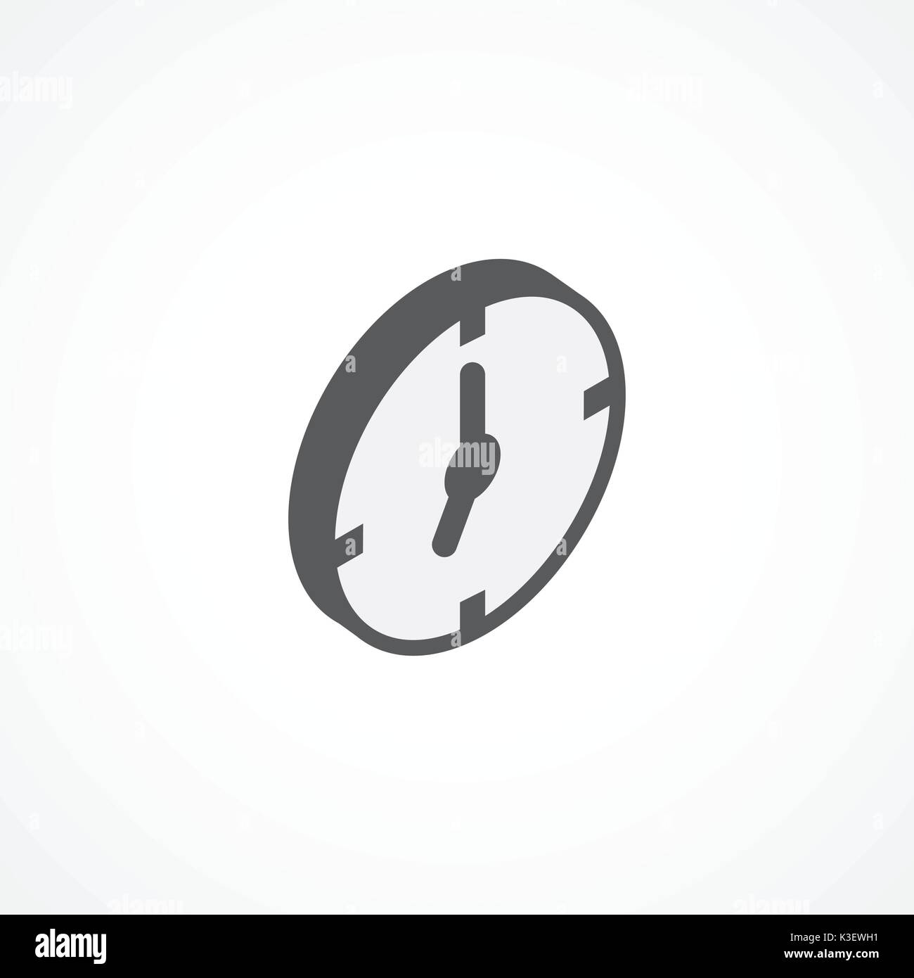 Clock isometric icon 3d vector illustration Stock Vector Image & Art ...