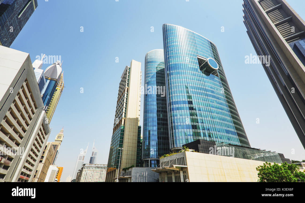 Sheikh Zayed Road in Dubai Stock Photo - Alamy