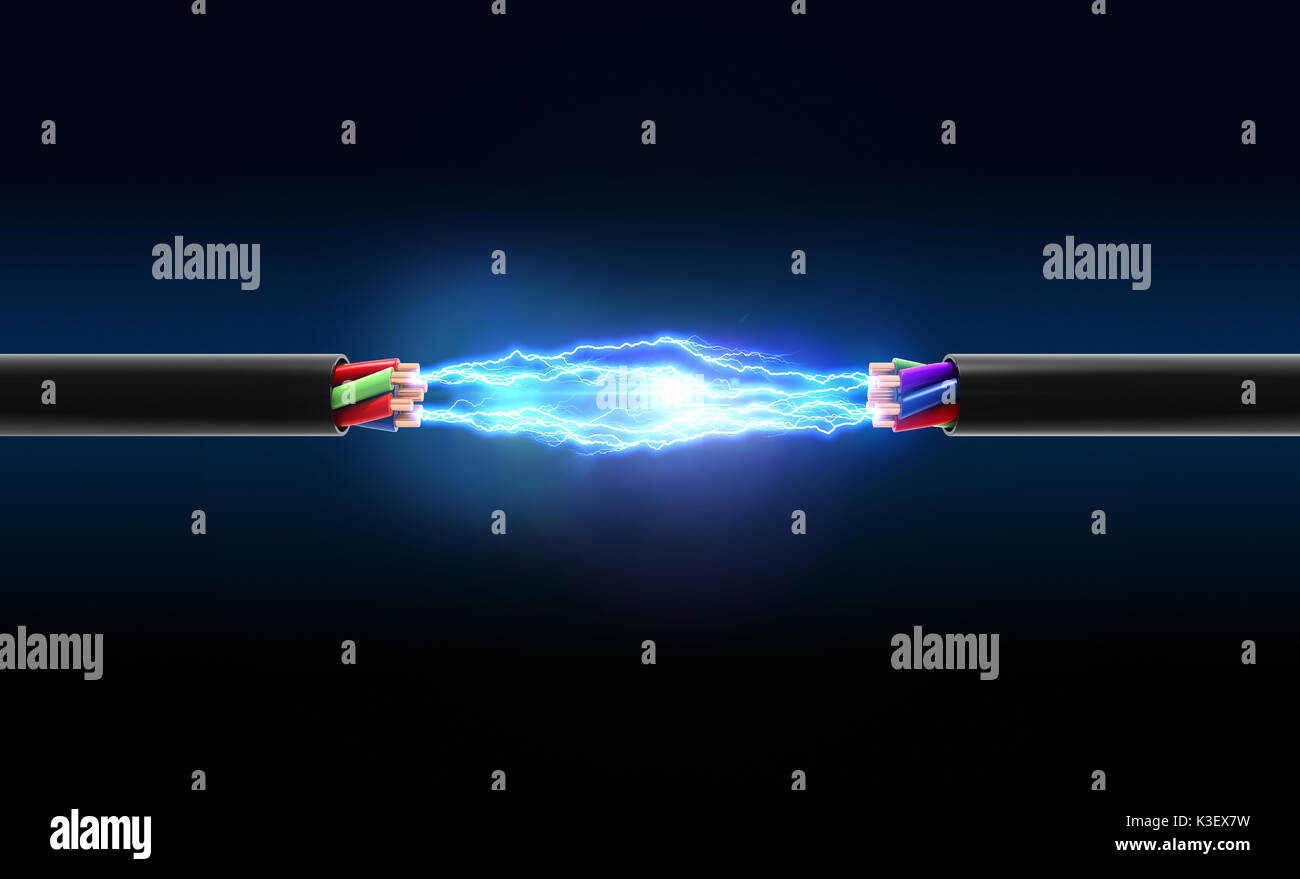 Electric spark cable hi-res stock photography and images - Alamy