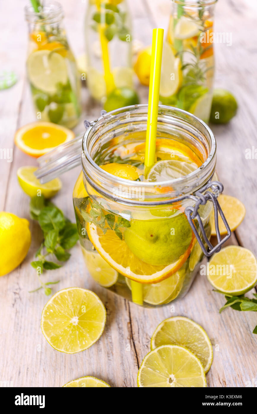 Healthy lemon juice with water hi-res stock photography and images - Alamy