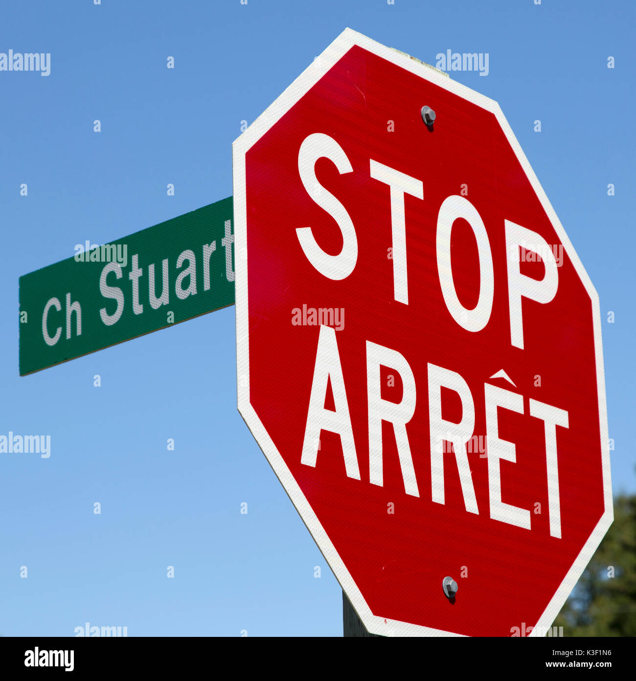 English french stop sign hi-res stock photography and images - Alamy