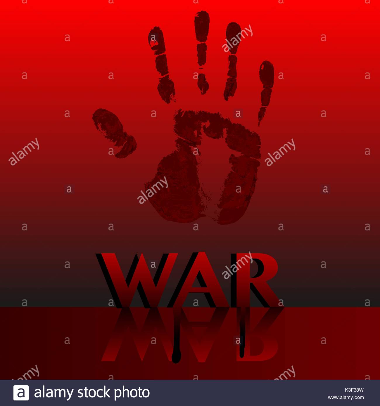 Bloody Hand Print Stock Photos & Bloody Hand Print Stock Images - Alamy