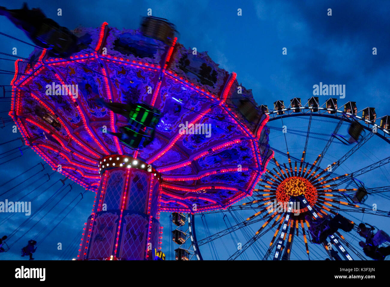 Fun at the Munich Oktoberfest, Bavaria, Germany Stock Photo - Alamy