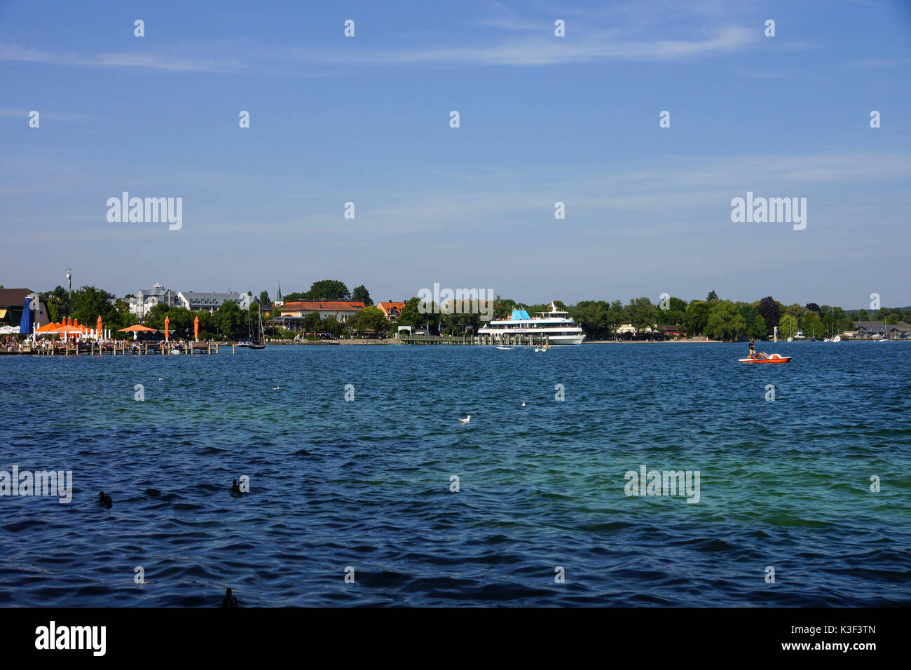 Starnberg at Lake Starnberg (Starnberger See), Bavaria, Upper Bavaria ...