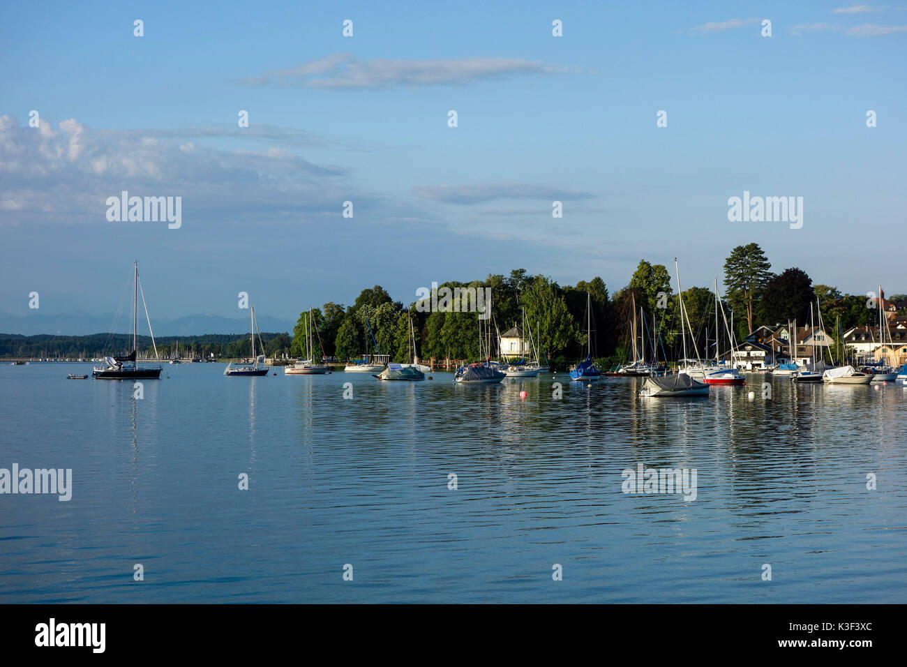 Tutzing at Lake Starnberg (Starnberger See), Bavaria, Upper Bavaria, Germany Stock Photo - Alamy