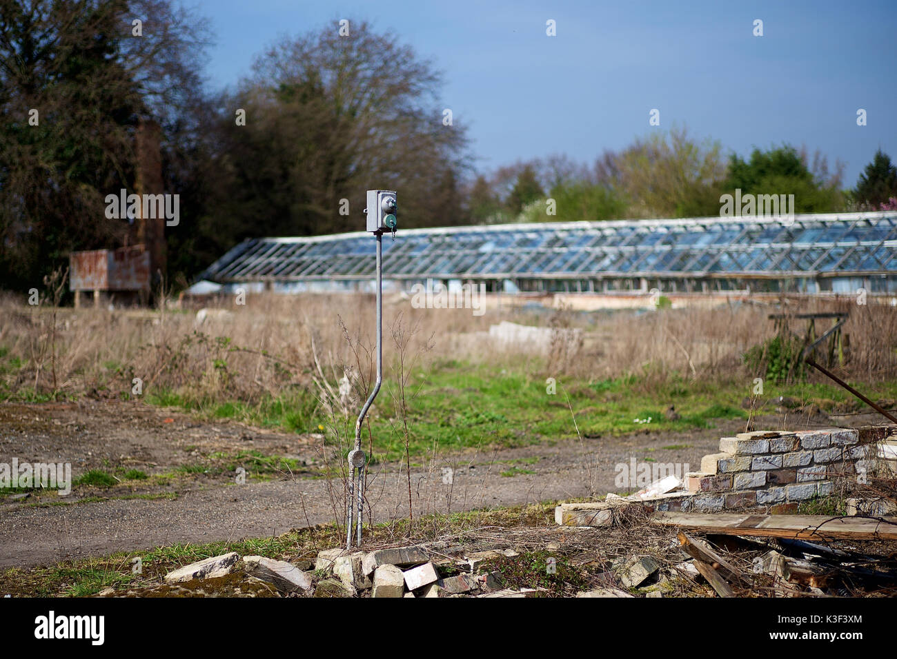 Rundown Kidby Nurseries, Little Clacton, Essex, in a state of decline ...
