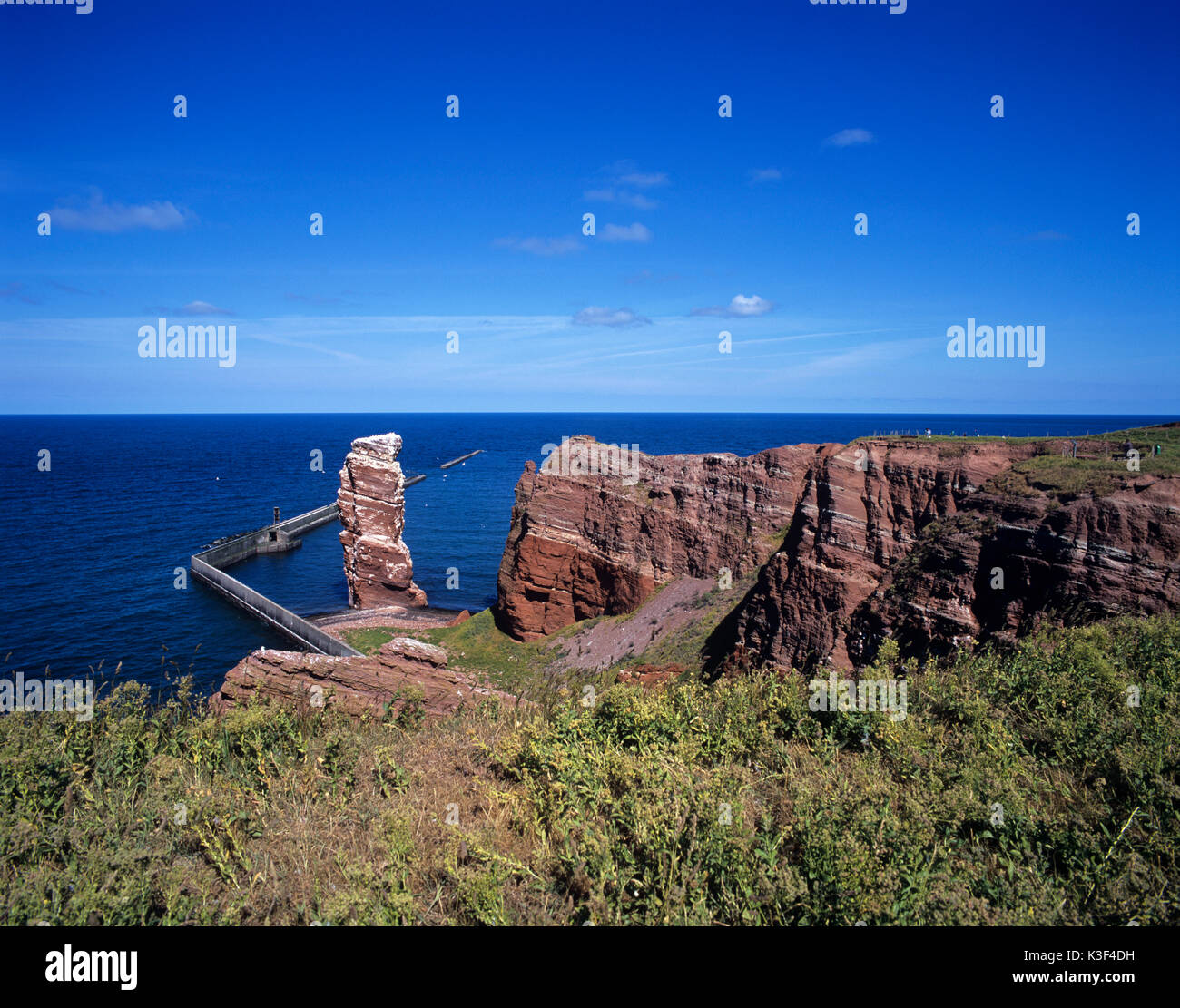 Lange Anna, Tall Anna, the landmark of the island Helgoland, Schleswig ...