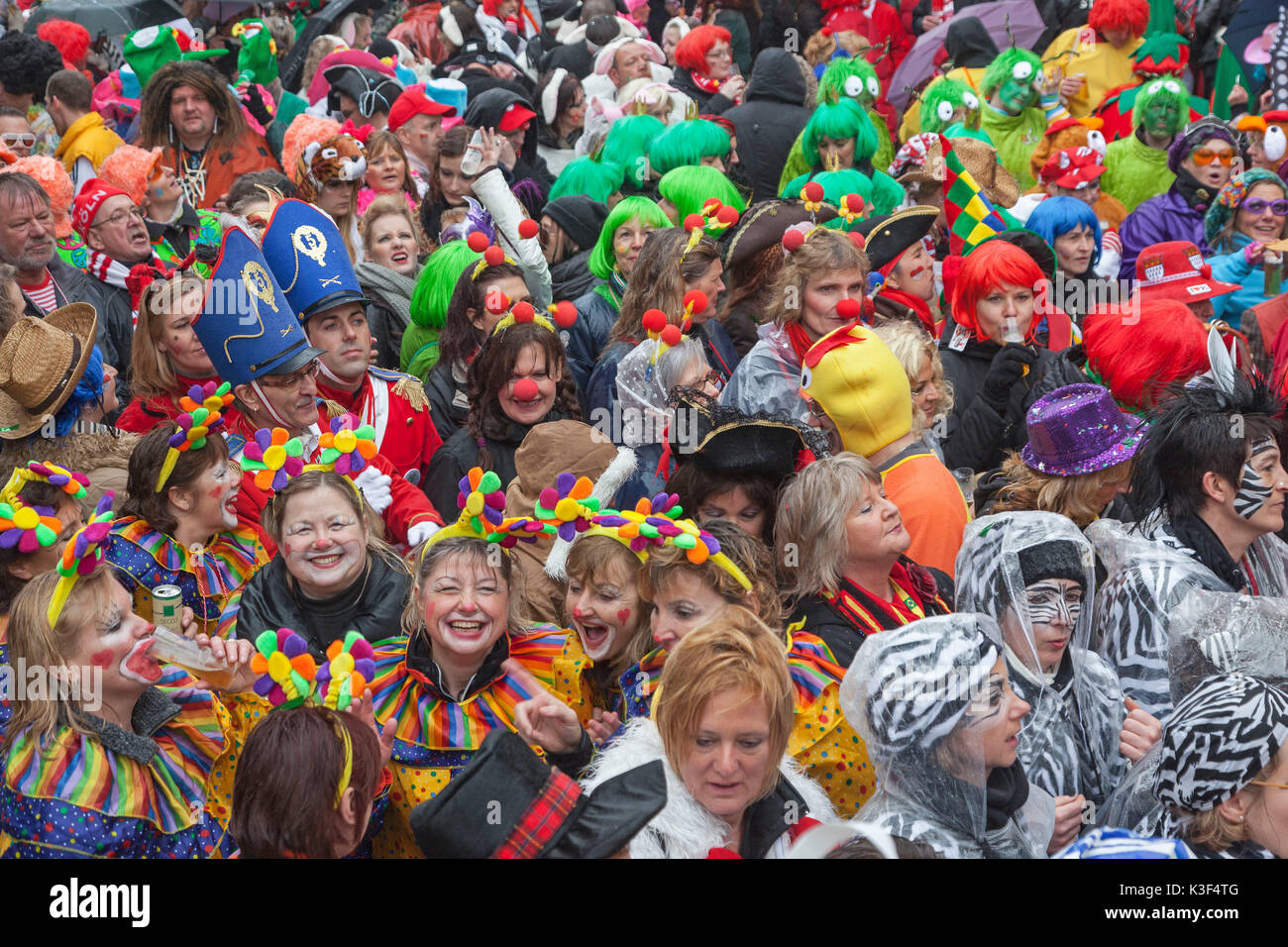 The opening of the street carnival at Fat Thursday in the carnival on ...