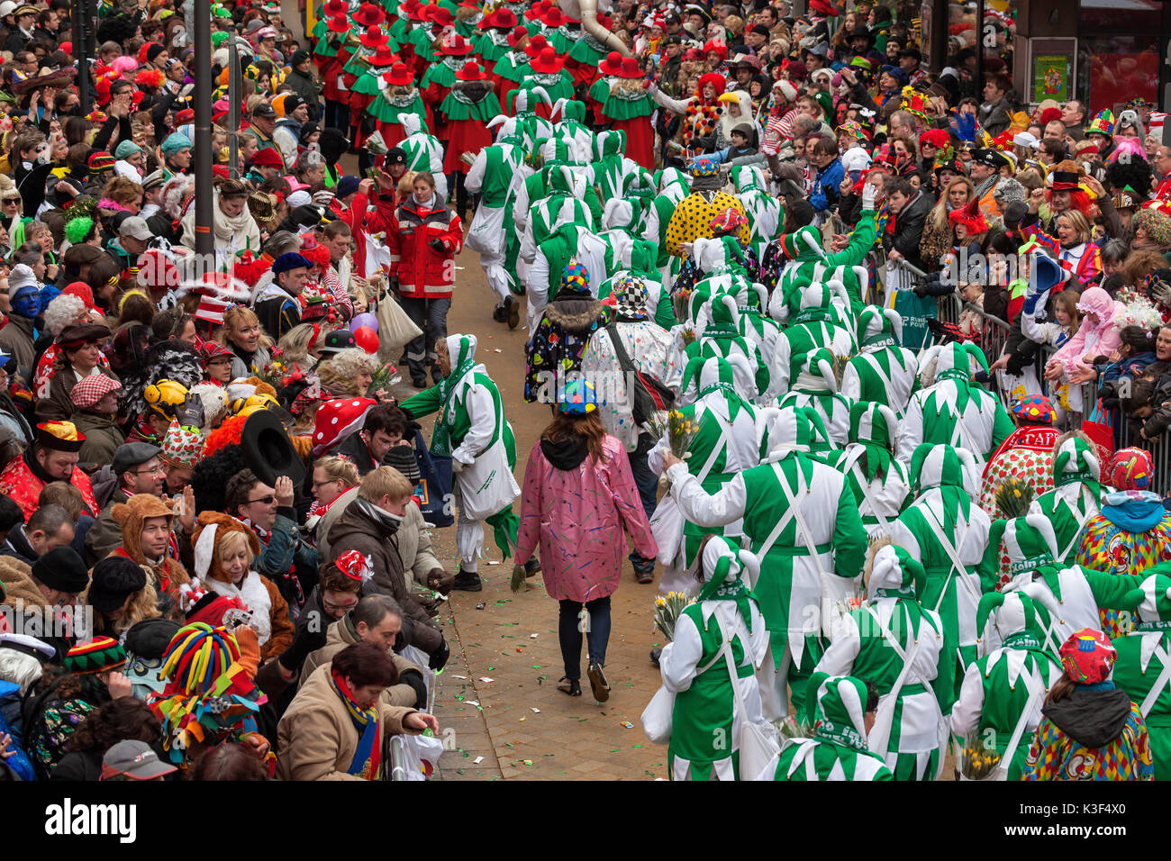 Rose Monday parade at Cologne carnival, Cologne, North Rhine-Westphalia ...