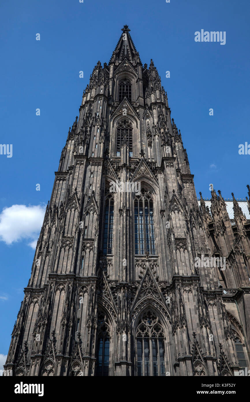 The Cologne Cathedral on the cathedral square in the Old Town in ...