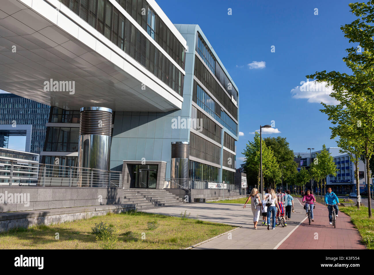 Office building rheinauartoffice in rheinauhafen hi-res stock ...