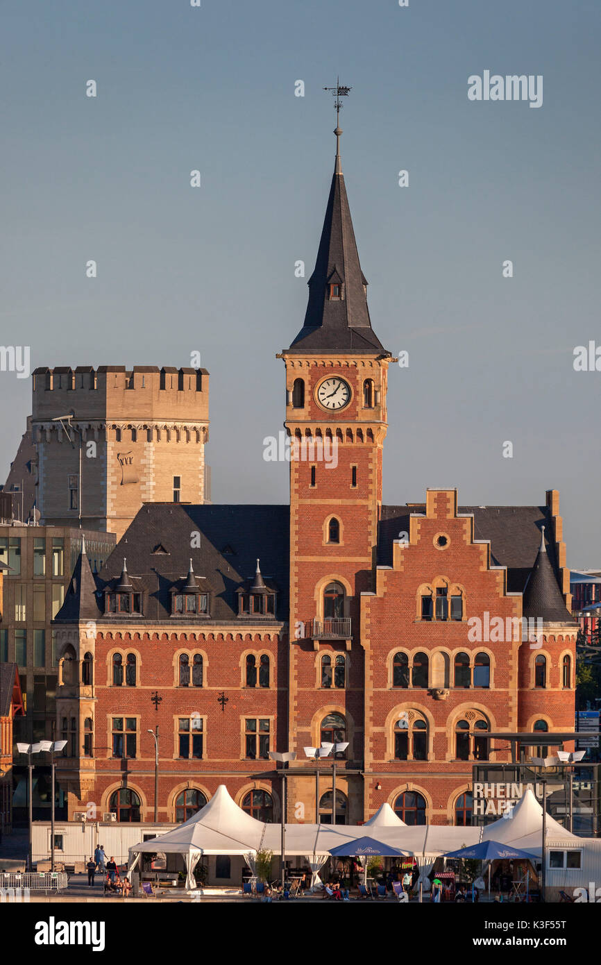 Old port authority and Bavarian's tower, Cologne Stock Photo - Alamy
