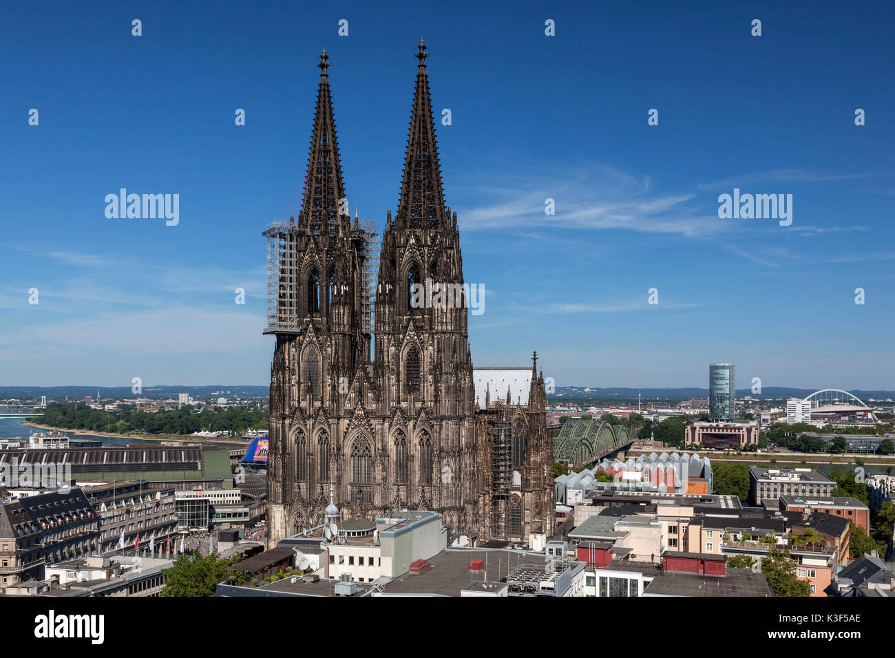 View at the west side of the Cologne Cathedral, Cologne Stock Photo - Alamy