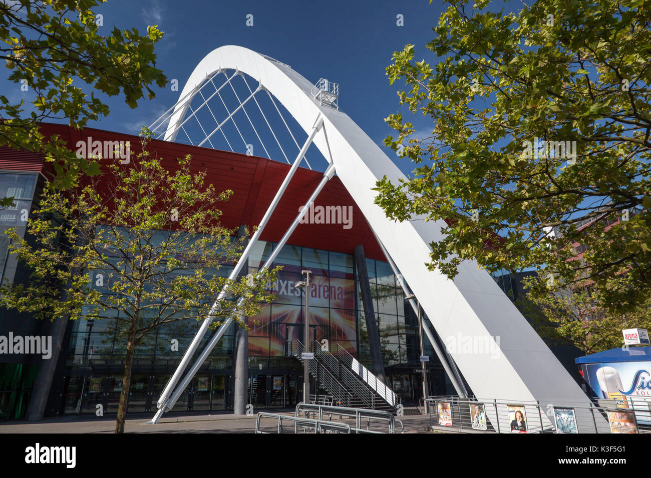 Lanxess arena in Cologne Deutz, North Rhine-Westphalia, Germany Stock ...