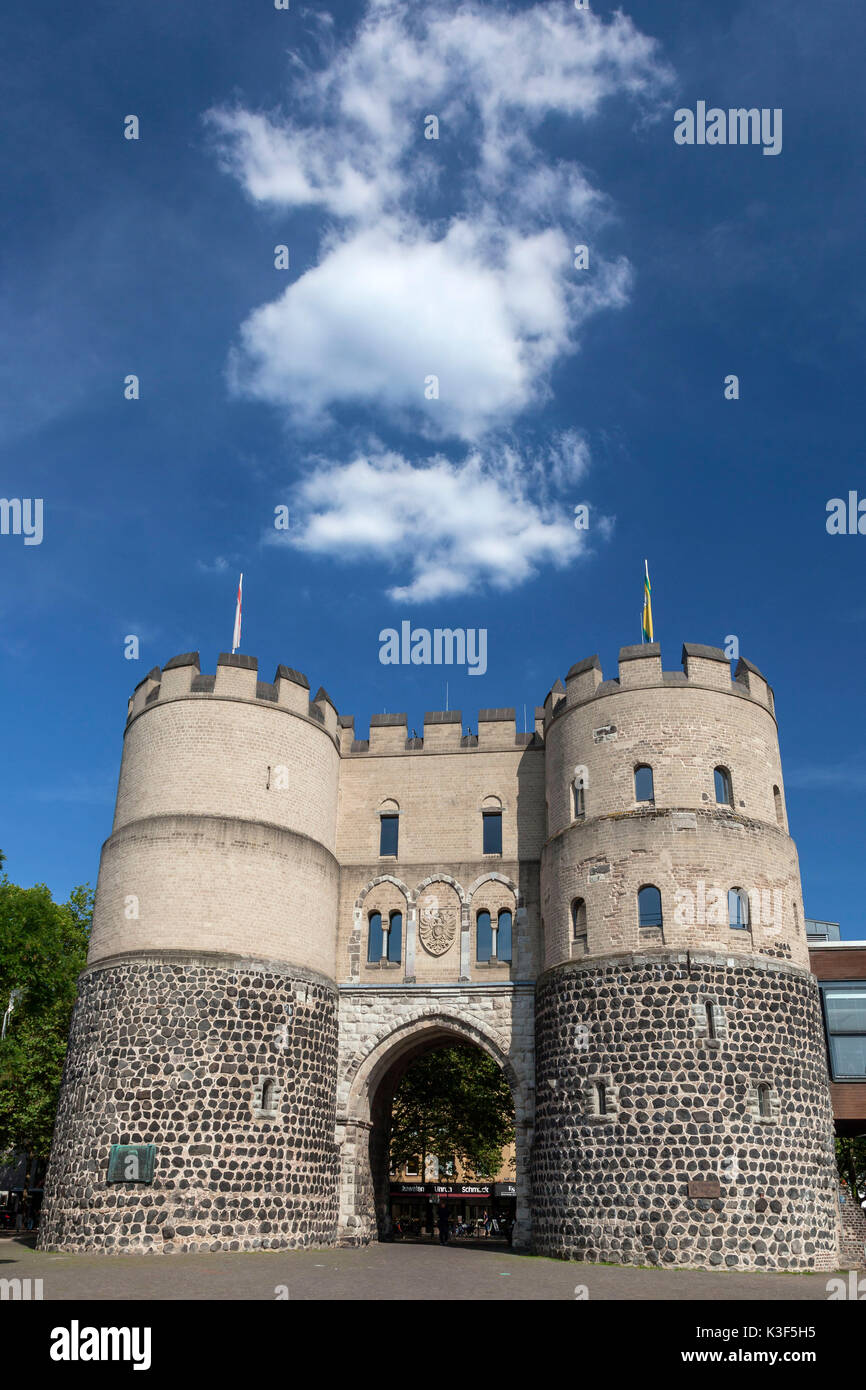 City gate hahnentor at the rudolfsplatz hi-res stock photography and ...