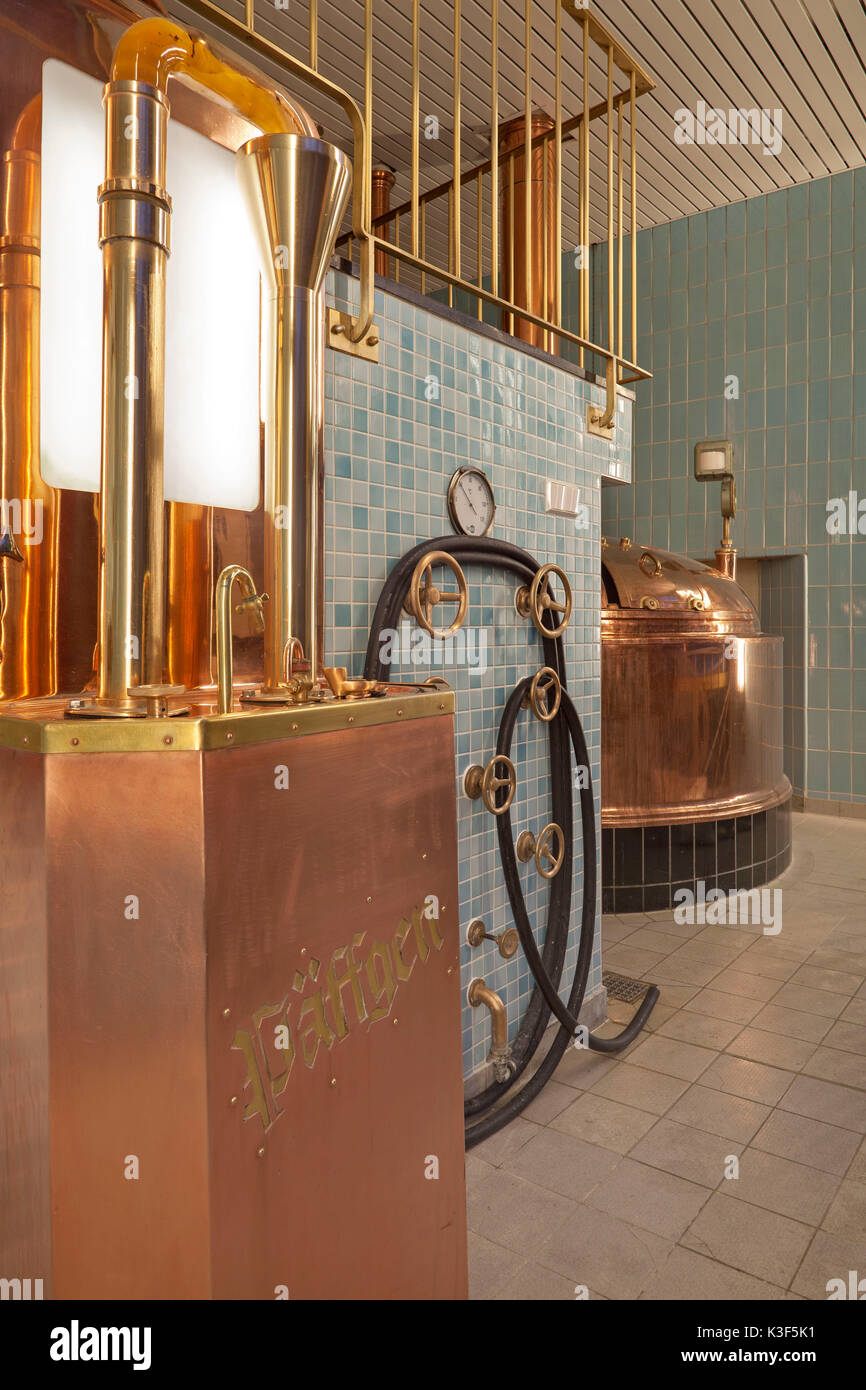 In the brewhouse of the Päffgen brewery in the Cologne Old Town ...