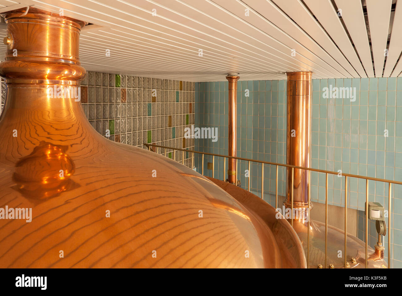 In the brewhouse of the Päffgen brewery in the Cologne Old Town ...