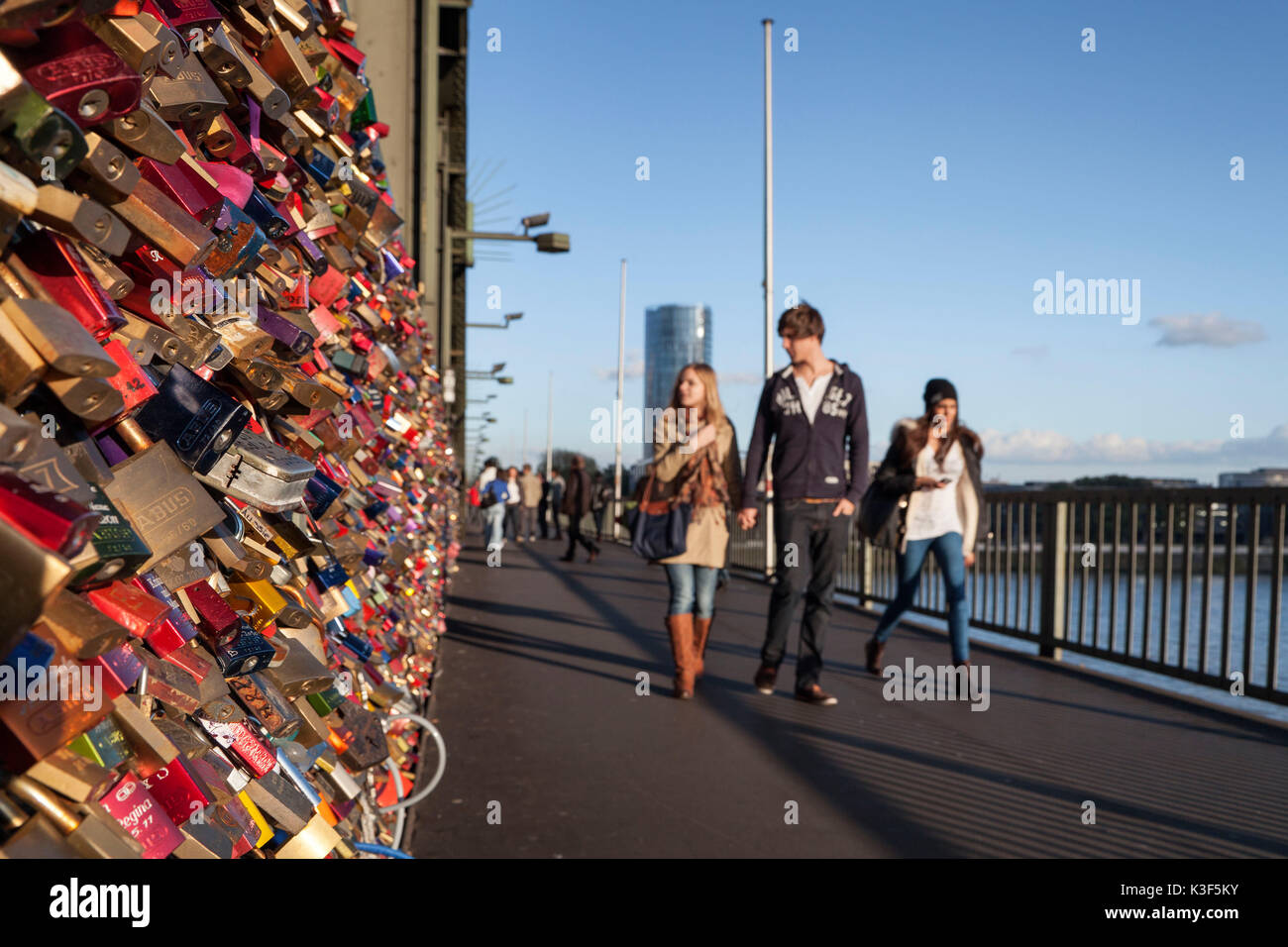 Love locks on the hohenzollern bridge hi-res stock photography and ...