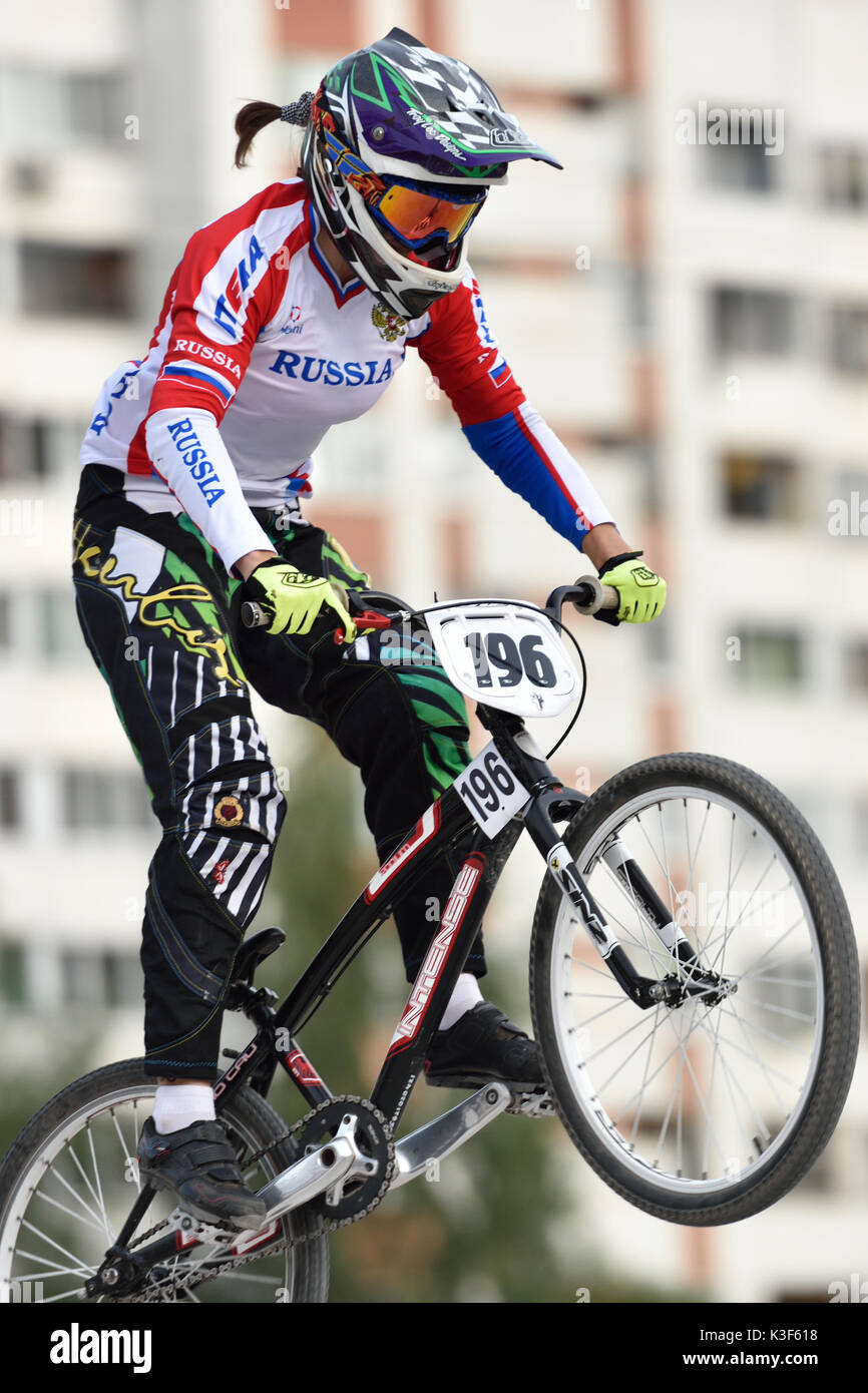 Russian female cyclist hi-res stock photography and images - Alamy
