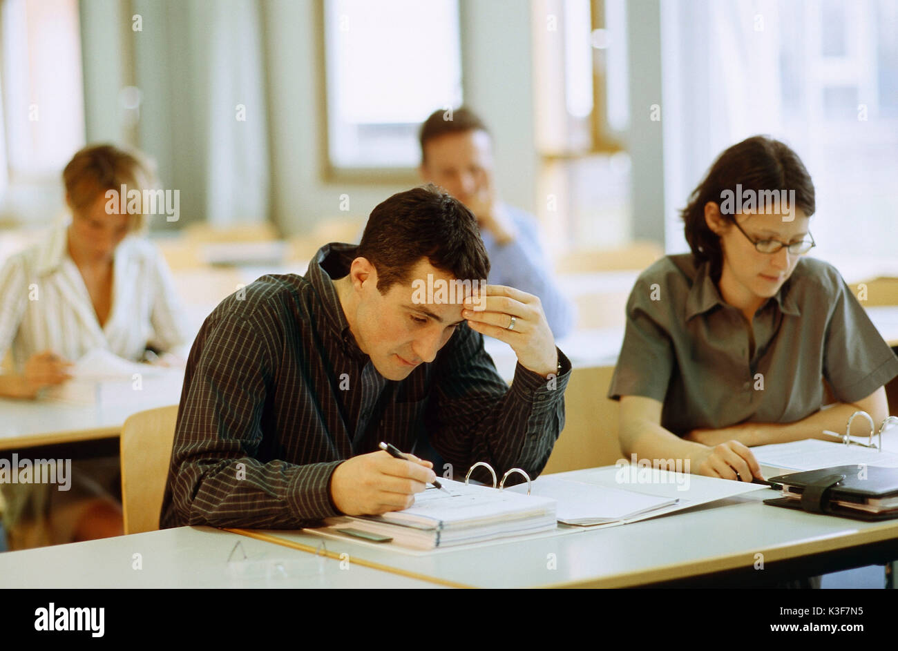 College students not listening seminar hi-res stock photography and ...