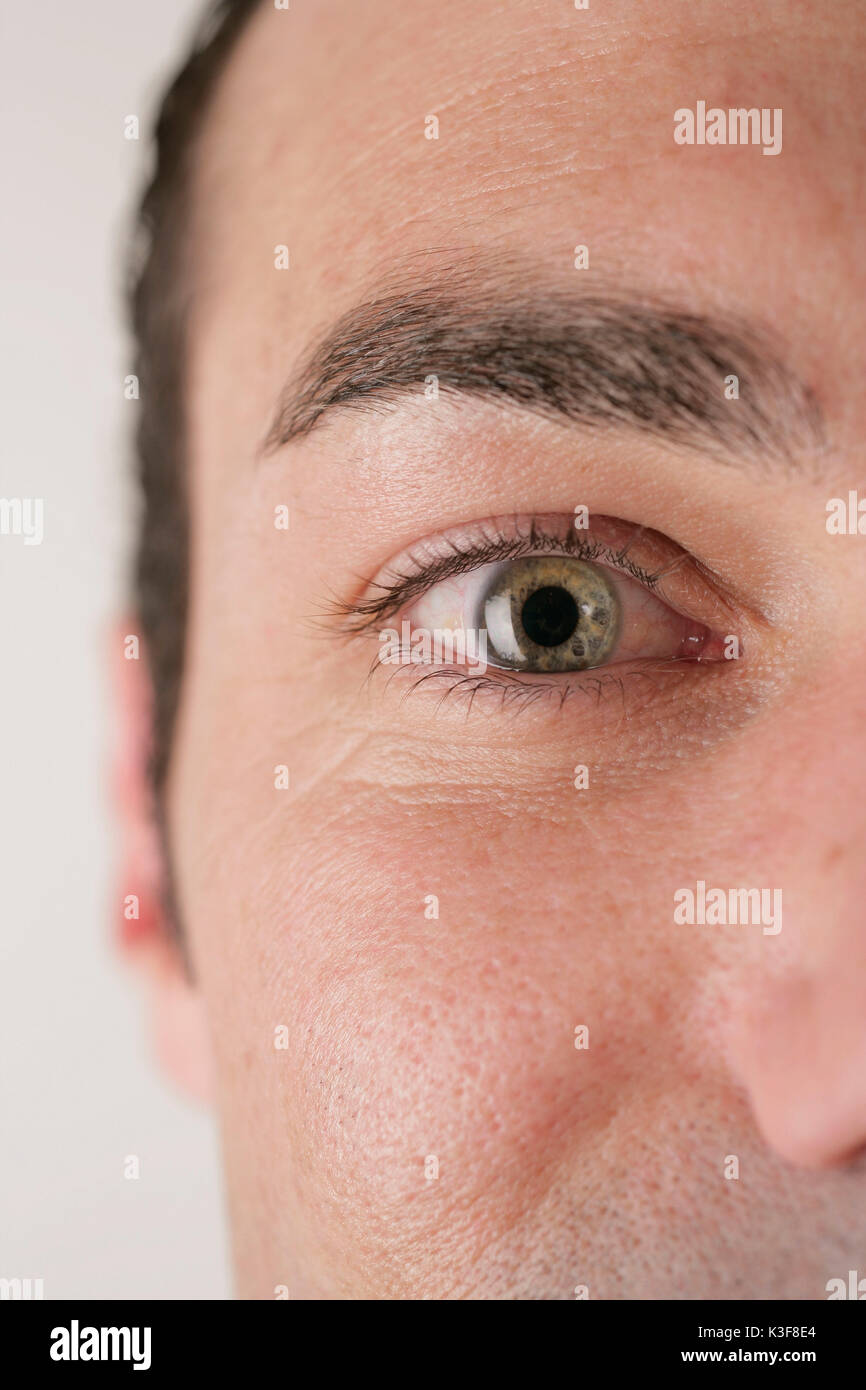 Eye of a man Stock Photo - Alamy