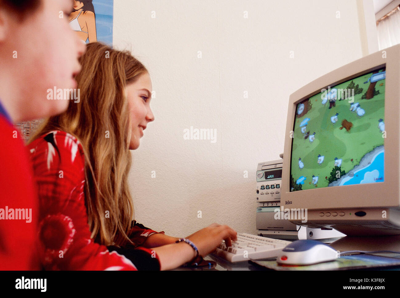 Girl Plays Computer Game High Resolution Stock Photography and Images ...