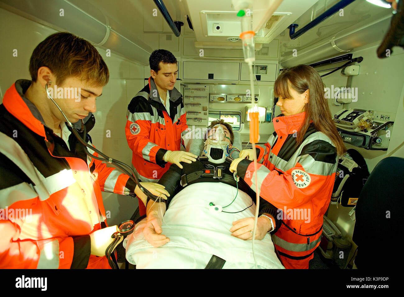 Ambulance inside paramedic hi-res stock photography and images - Alamy