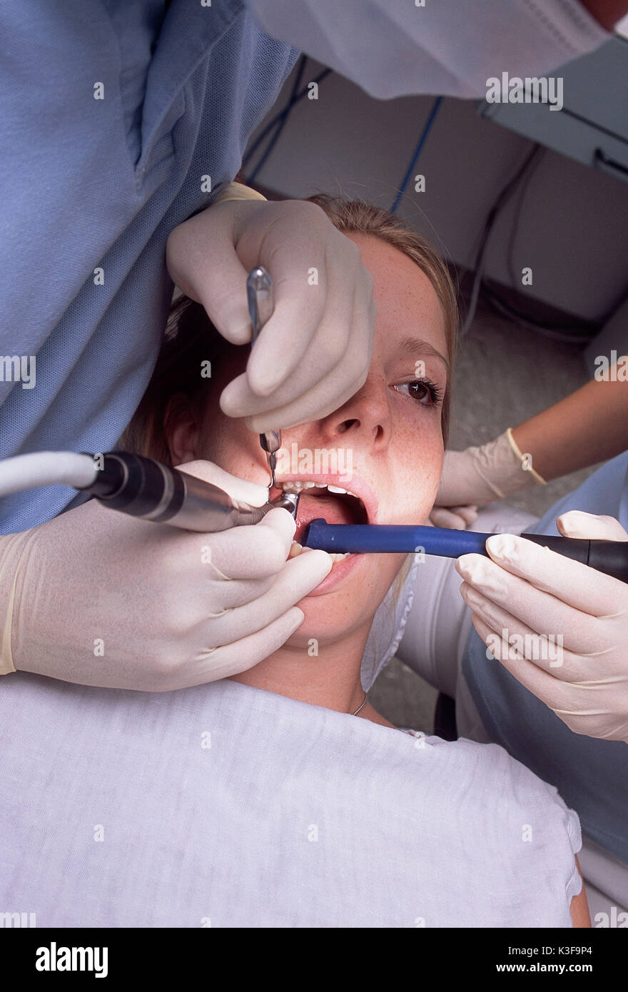 Examination at the dentist Stock Photo - Alamy