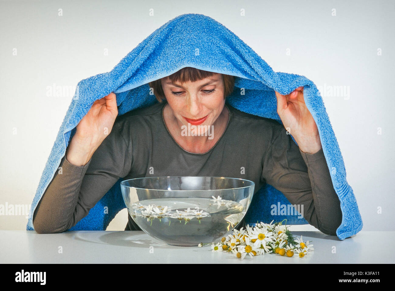 Head shot steam cold hi-res stock photography and images - Alamy