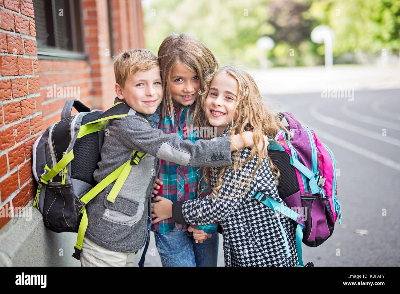 Portrait teacher class standing outside hi-res stock photography and ...
