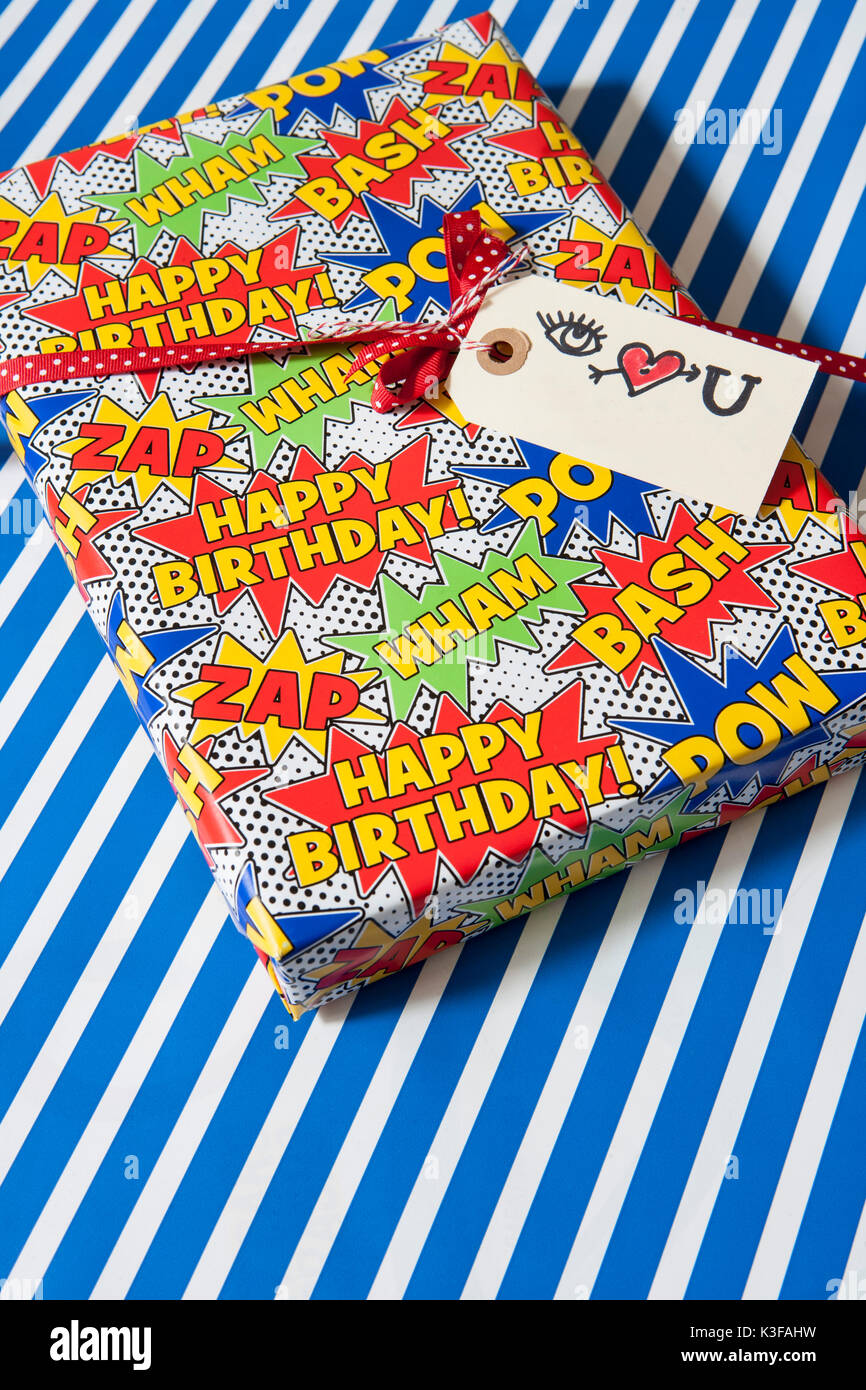 Wrapped up present hi-res stock photography and images - Alamy