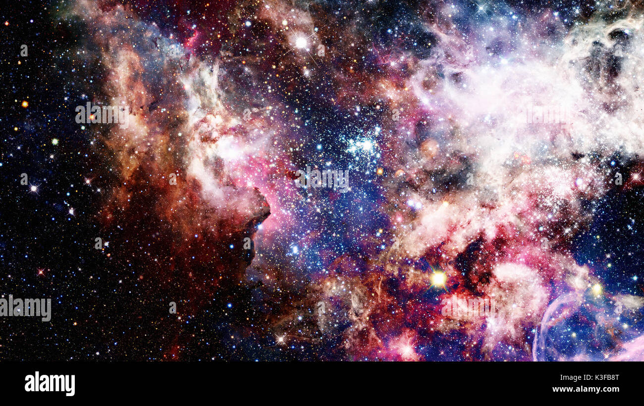 Galaxy in deep space, glowing mysterious universe. Elements of this ...