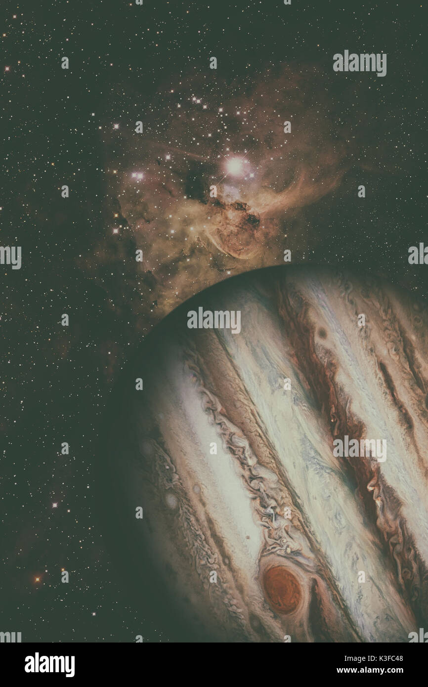 Solar System - Jupiter. It is the fifth planet from the Sun and the ...