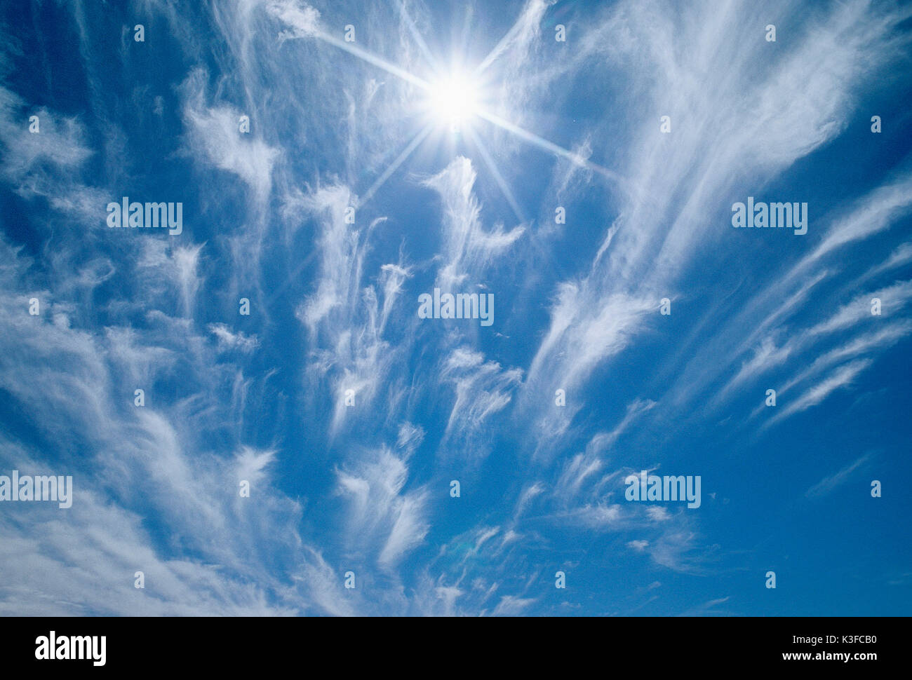 Clouds at the blue heaven Stock Photo - Alamy
