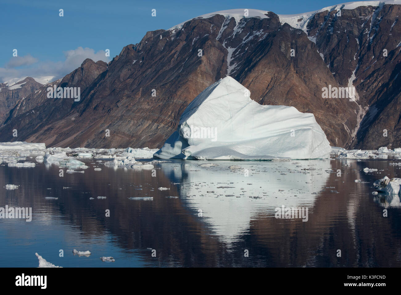 Greenland, Eastern Greenland, Scoresbysund aka Scoresby Sund. Scenic ...