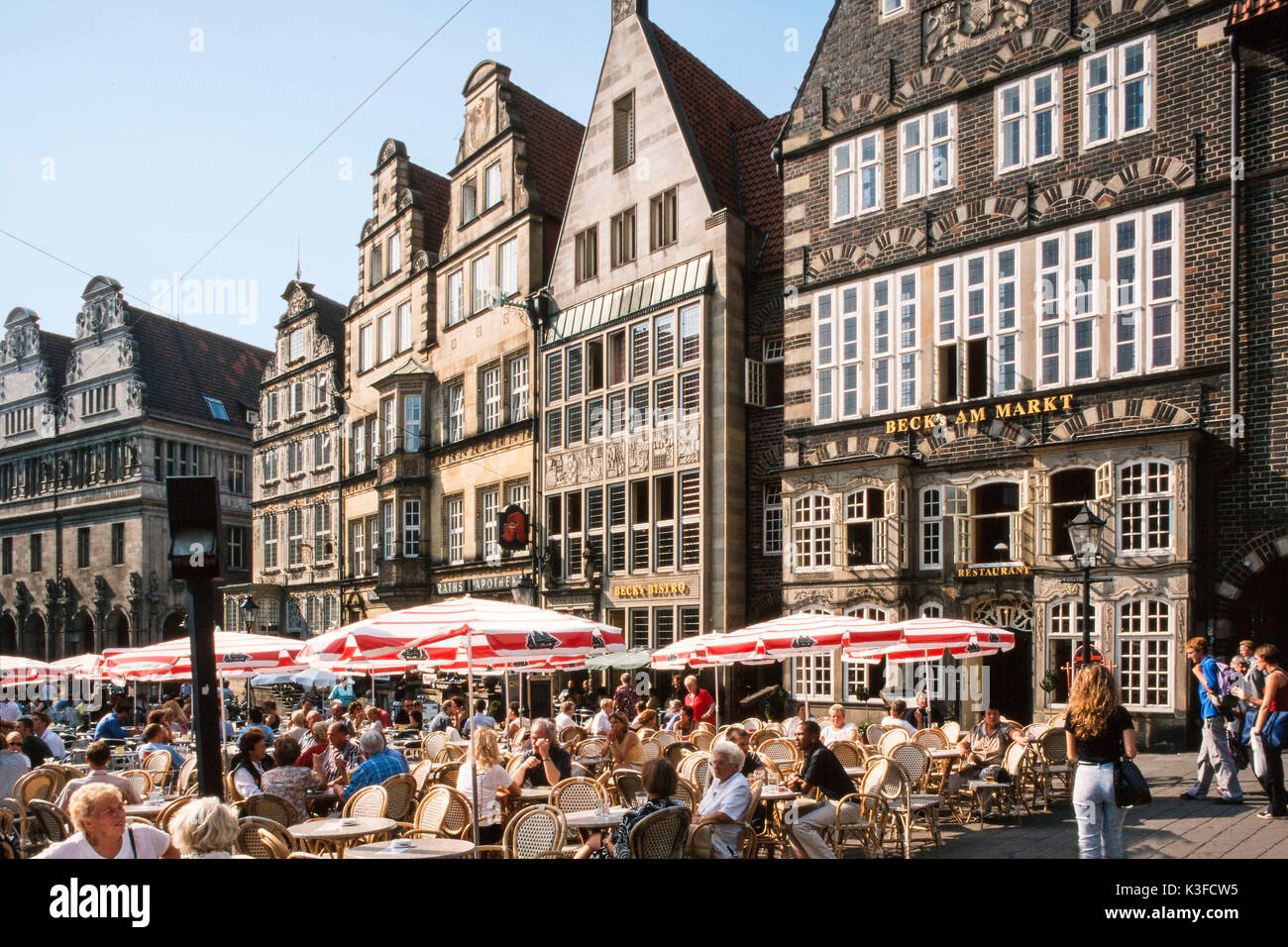 Bremen, city hall square Stock Photo - Alamy