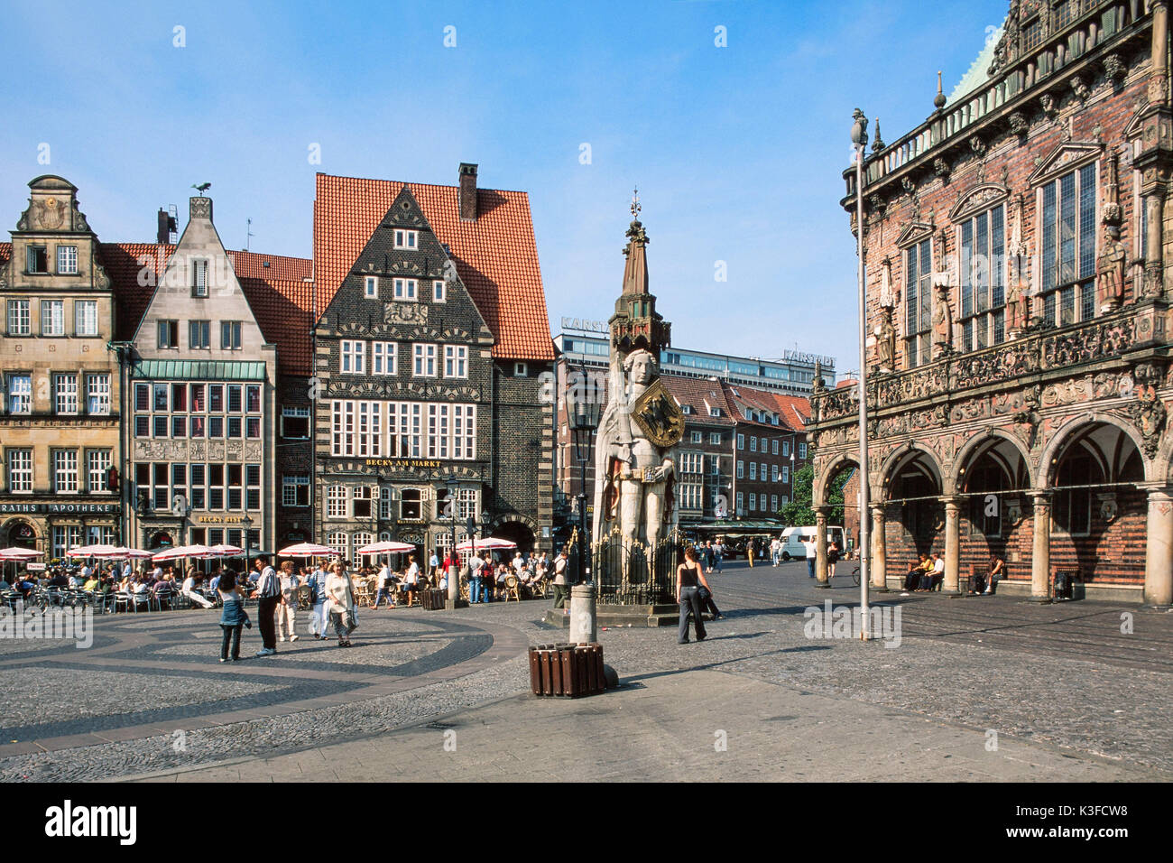 Bremen, city hall square Stock Photo - Alamy