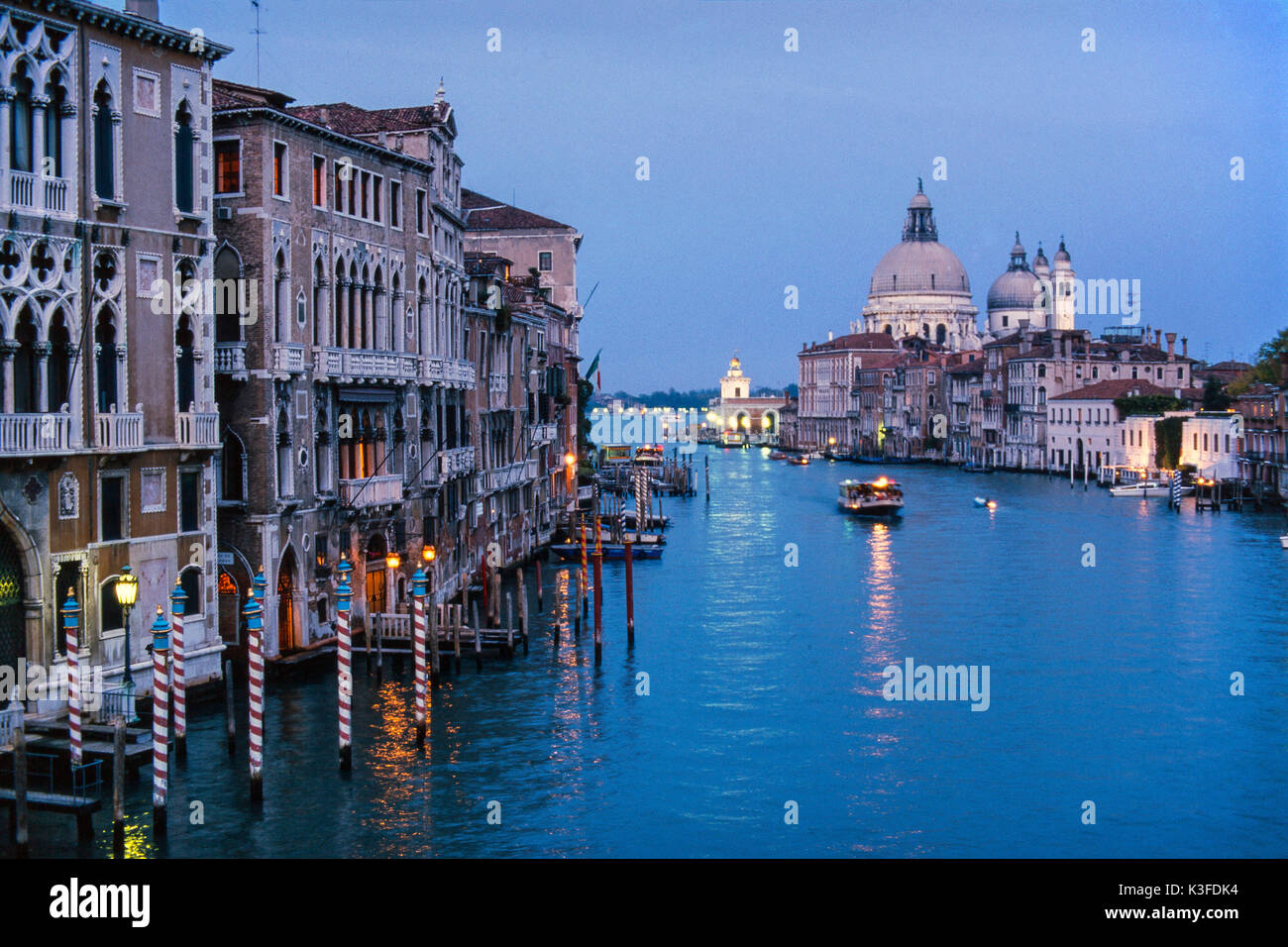 Grand canal, Venice at the dusk Stock Photo - Alamy