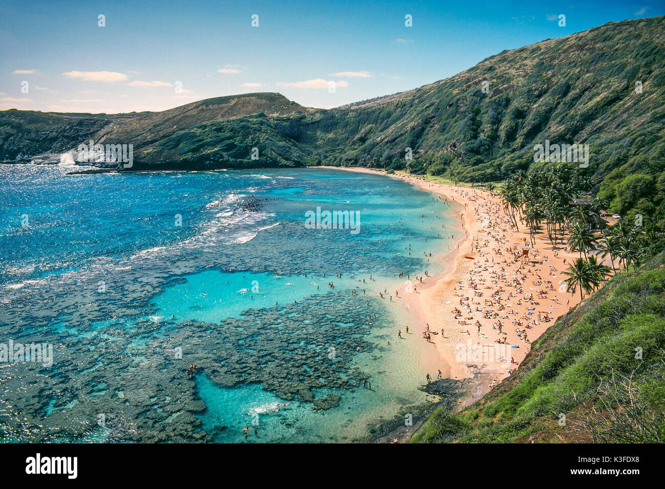Hanauma Bay, Oahu, Hawaii Stock Photo - Alamy