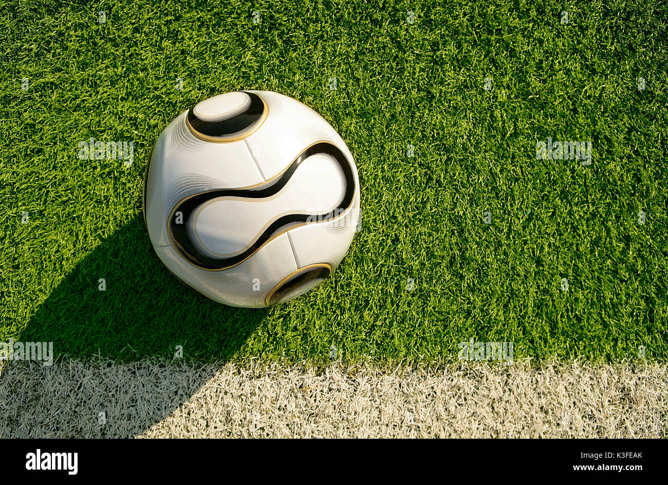 Football on turf Stock Photo - Alamy