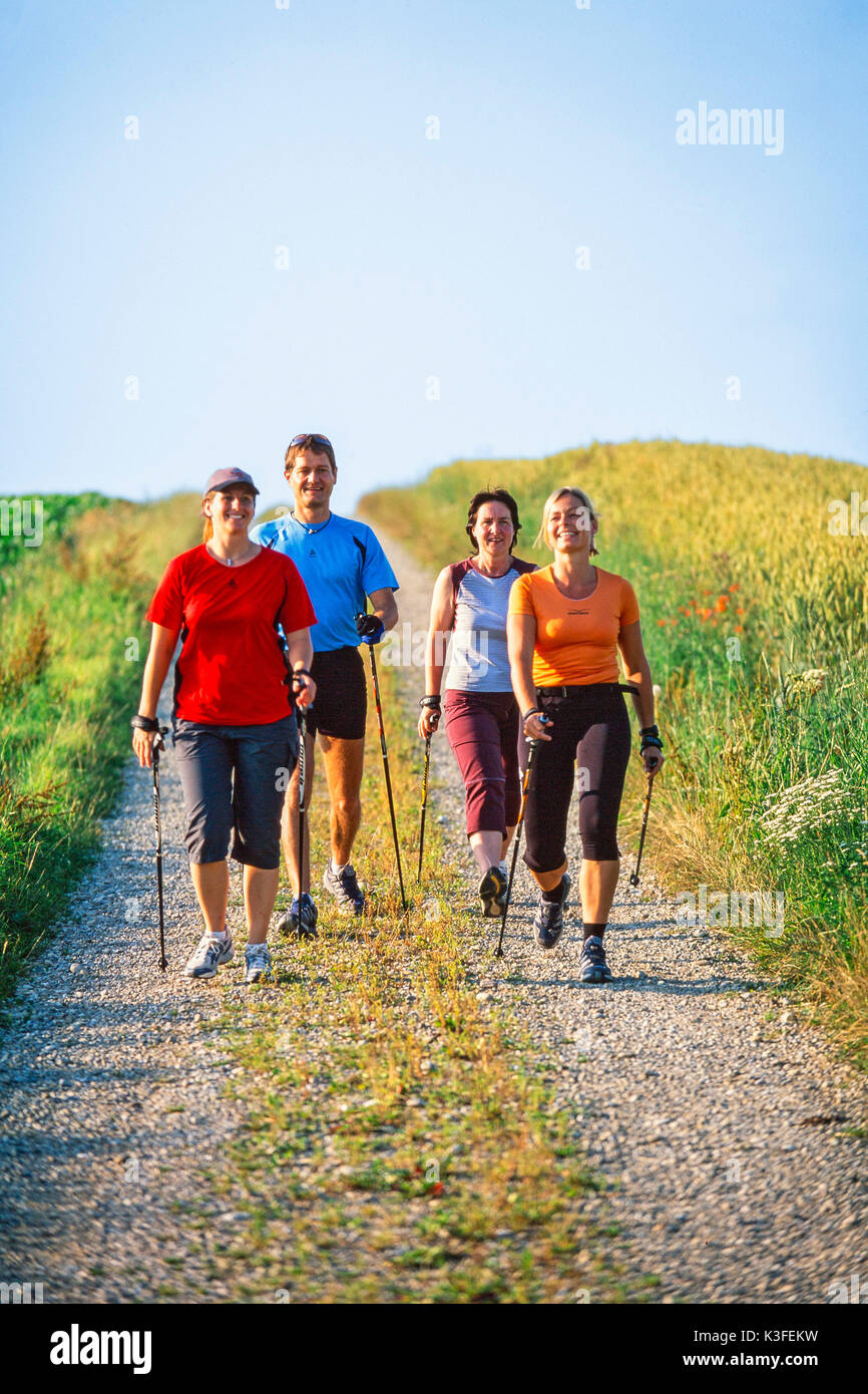 Group walking fitness hi-res stock photography and images - Alamy