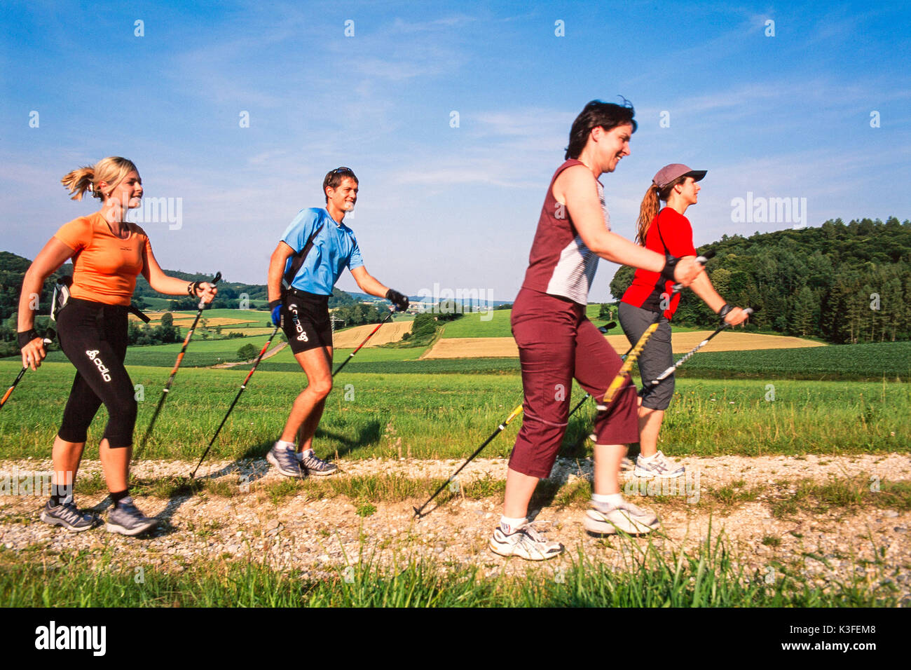 Group walking fitness hi-res stock photography and images - Alamy
