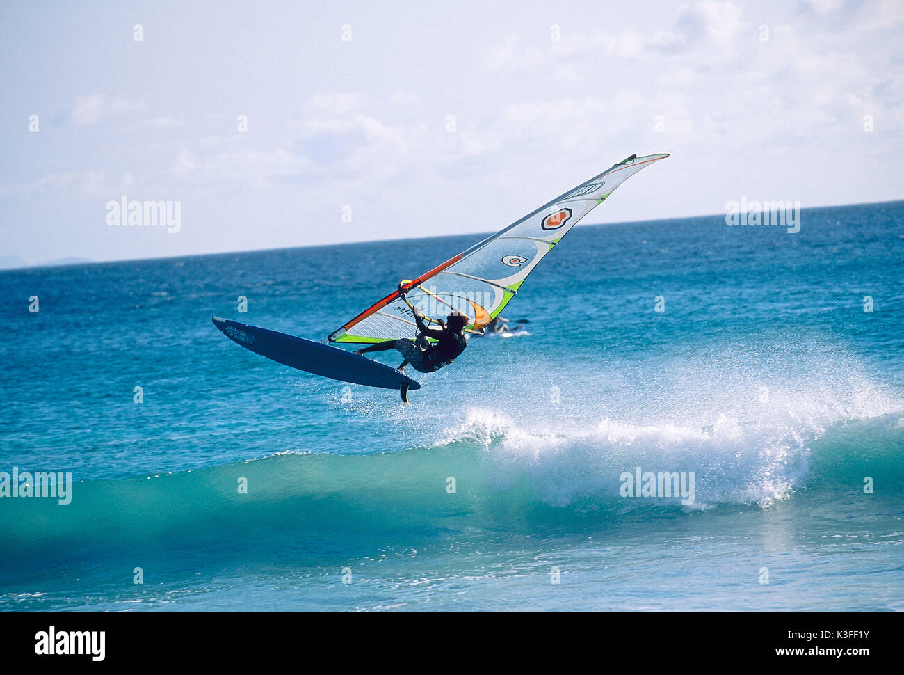 Wind surfer wave jumping hi-res stock photography and images - Alamy