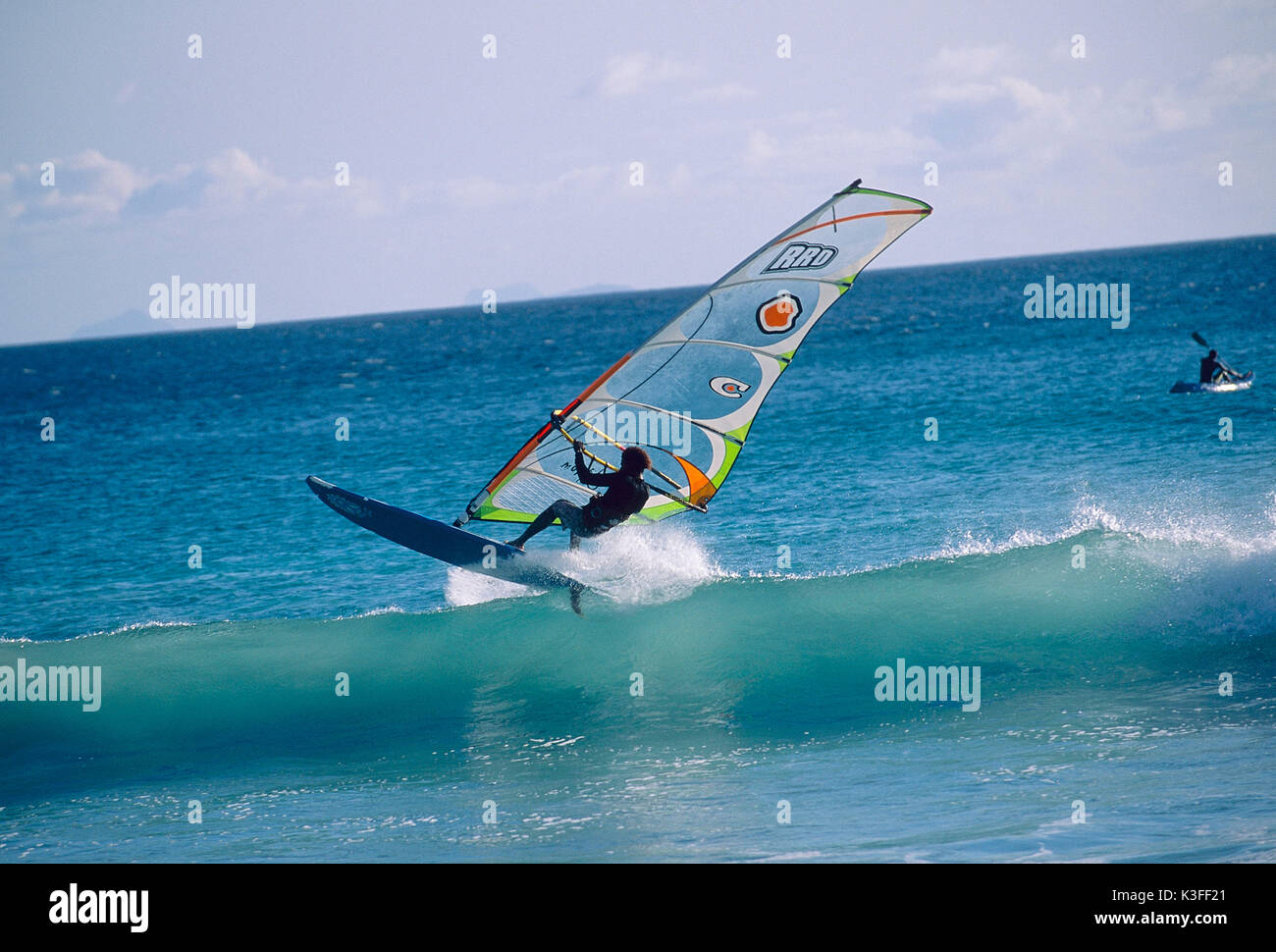 Wind surfer wave jumping hi-res stock photography and images - Alamy