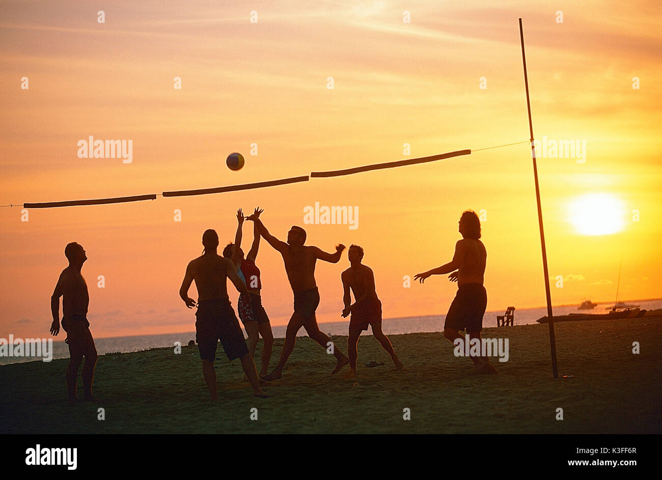 Volleyball At Sunset High Resolution Stock Photography and Images - Alamy