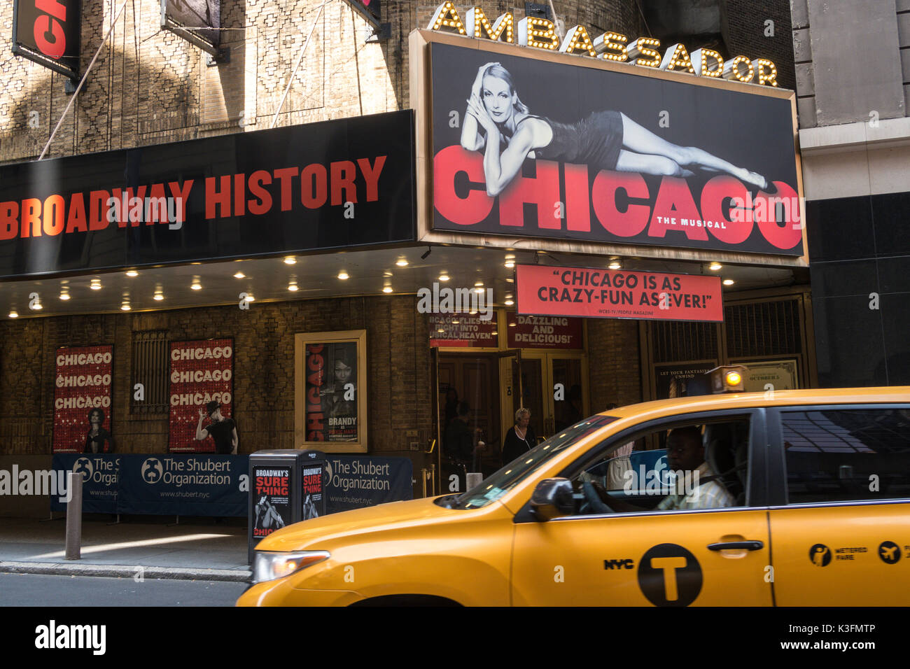 "Chicago" Ambassador Theatre Marquee, Times Square, NYC, USA Stock ...