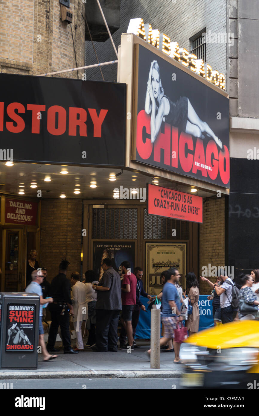 "Chicago" Ambassador Theatre Marquee, Times Square, NYC, USA Stock ...