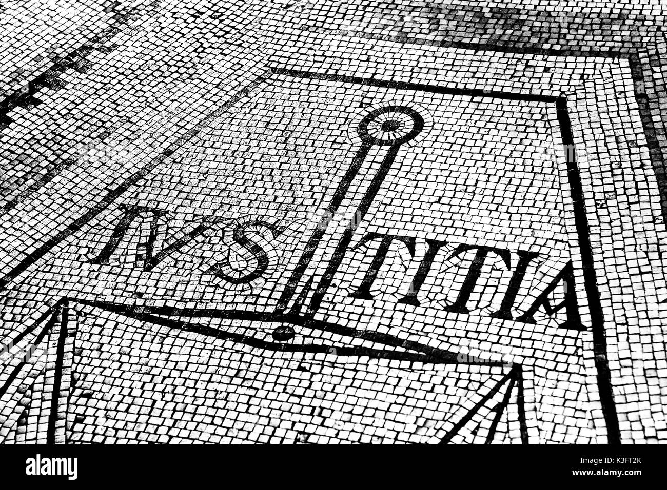 Mosaic - justice Stock Photo - Alamy