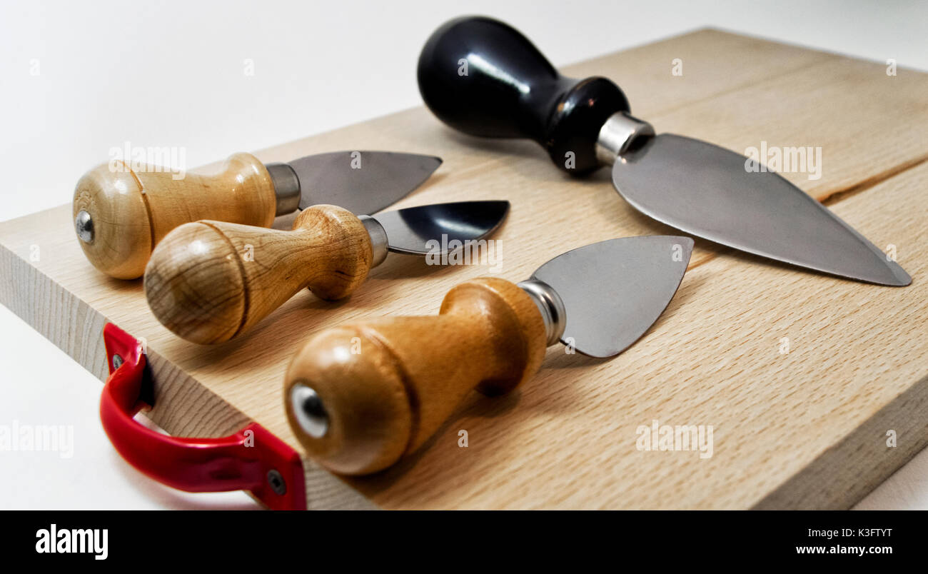set of knives for italian typical parmiggiano reggiano cheese. for food ...