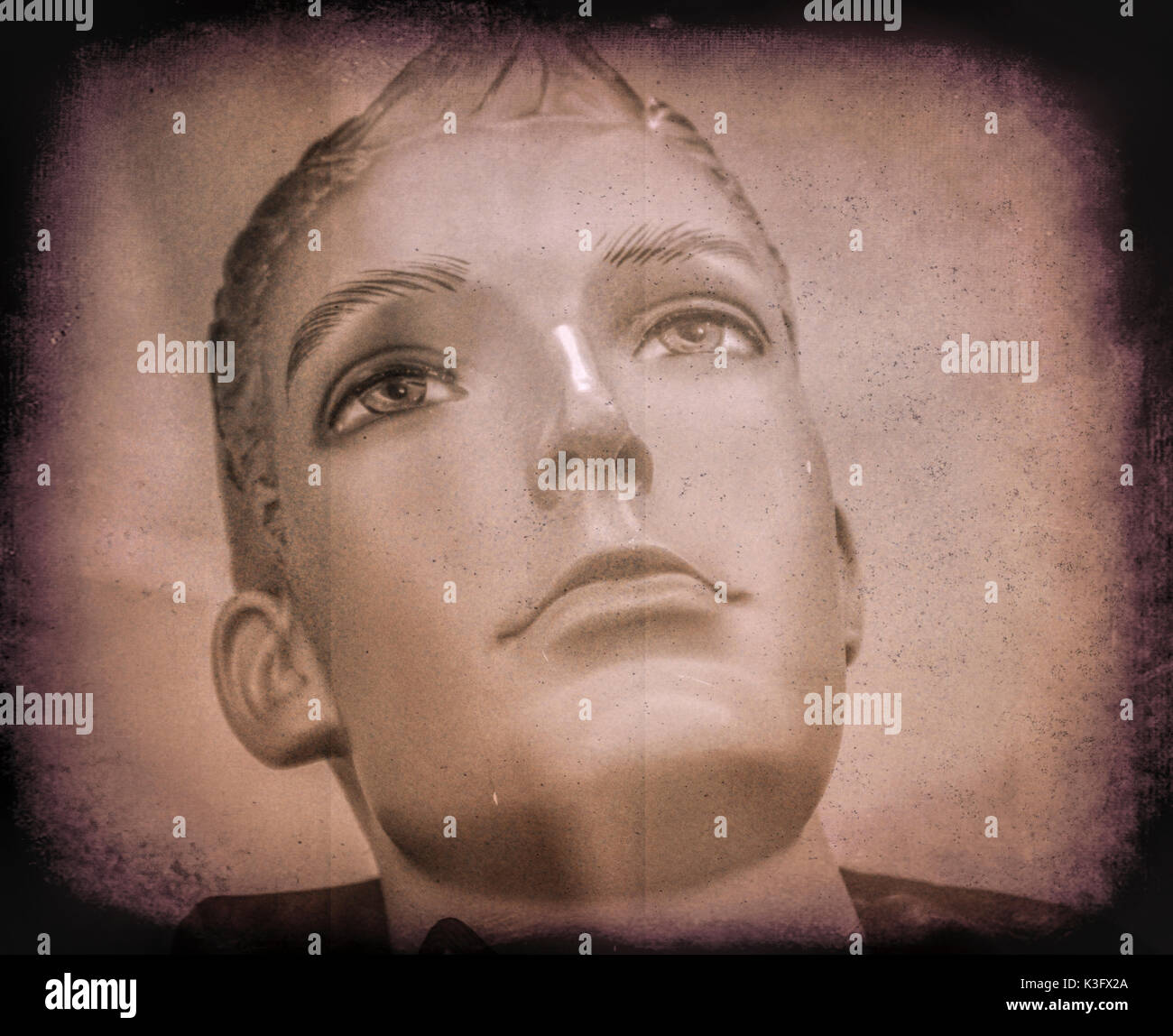 Old Dummy Head Detail Stock Photo - Alamy